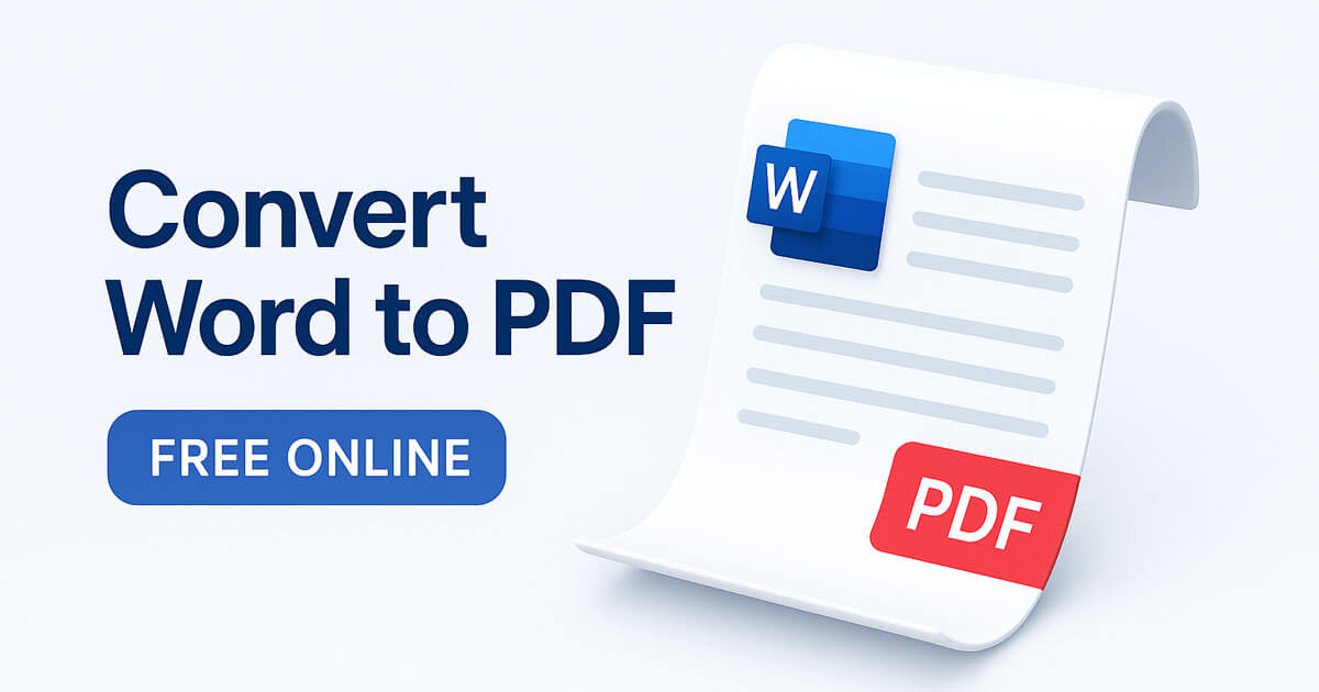Convert Word to PDF - Free Online DOC & DOCX to PDF Converter